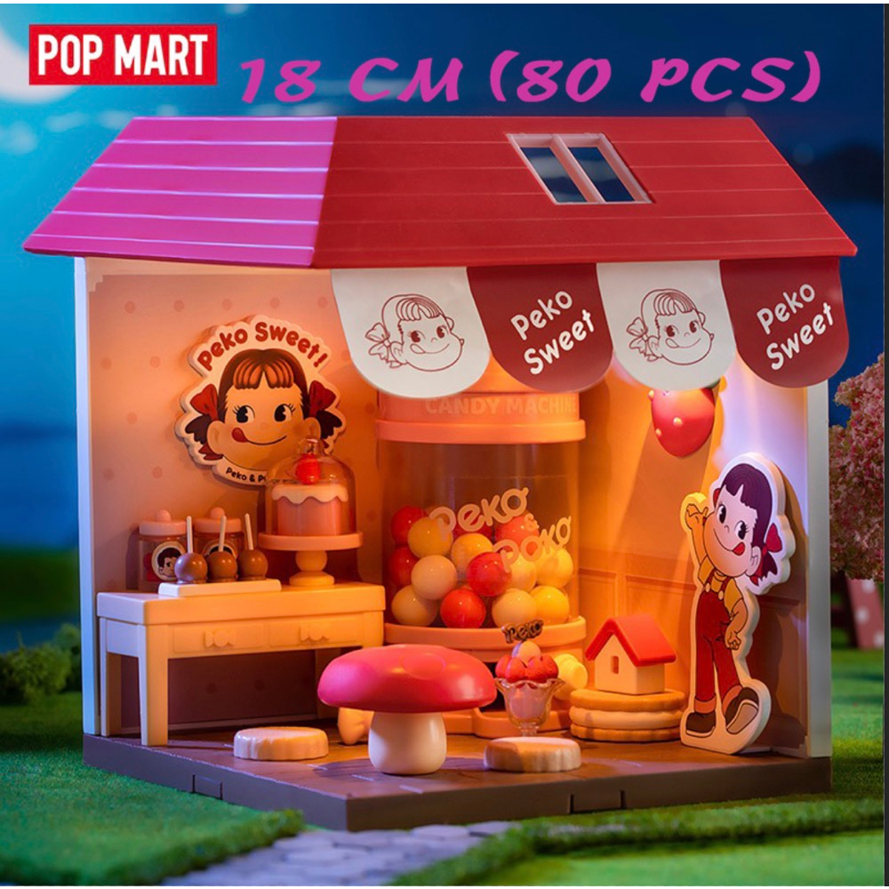 ของแท้ POPMART 80PCS CANDY HOUSE PEKO SWEET/POKO SWEET แบบจำลองการ ...