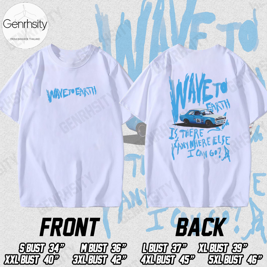 เสื้อ Wave To Earth Shirt เสื้อยืดผู้ชาย ผ้าบาง ระบายอากาศได้ Cotton ...