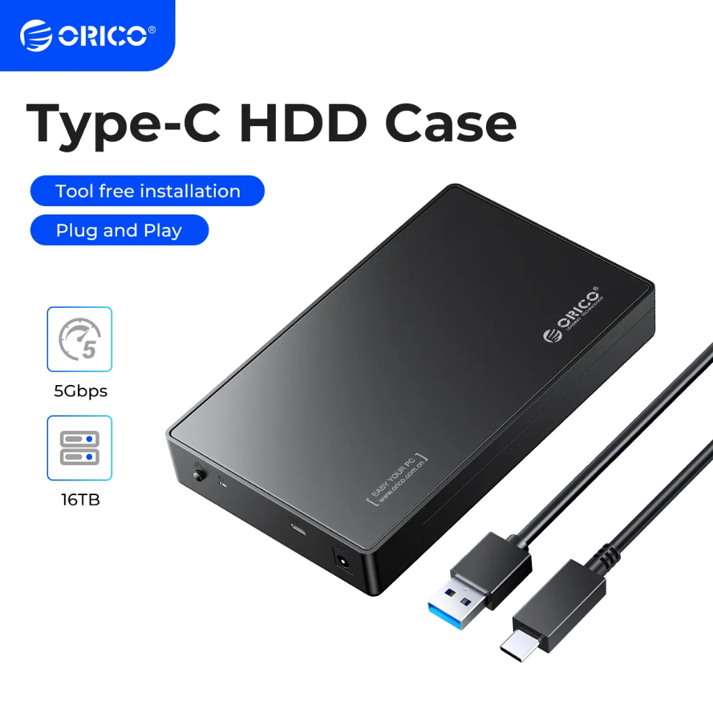 Orico HDD Enclosure 3.5INCH เคสฮาร์ดไดรฟ์ภายนอก HDD SATA USB 3.0 ...