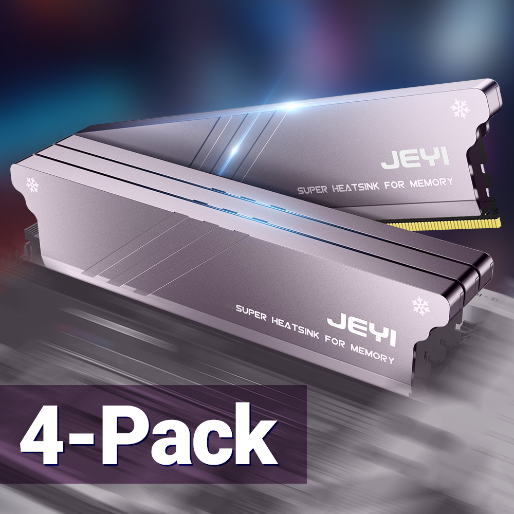 Jeyi ฮีตซิงก์แรมหน่วยความจํา พร้อมแผ่นระบายความร้อน ระบายความร้อน DDR สําหรับ PC DIY DDR2 DDR3 ...