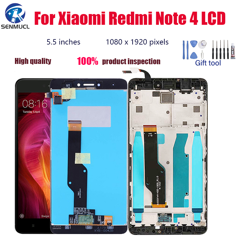 แผงหน้าจอสัมผัส LCD พร้อมกรอบ สําหรับ Xiaomi Redmi Note 4 Redmi Note 4X | Shopee Thailand