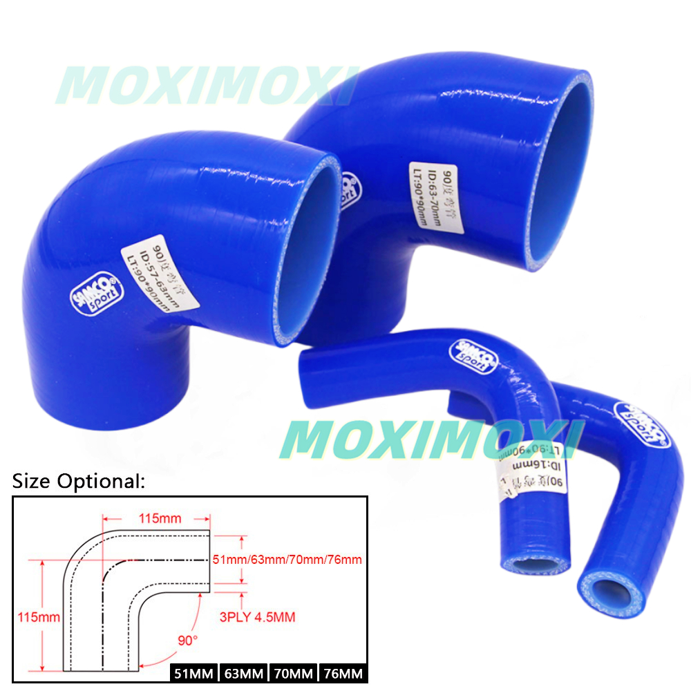 90° ท่อซิลิโคน SAMCO ลดเทอร์โบ เส้นผ่าศูนย์กลางคงที่ แบบสากล สําหรับรถยนต์ | Shopee Thailand