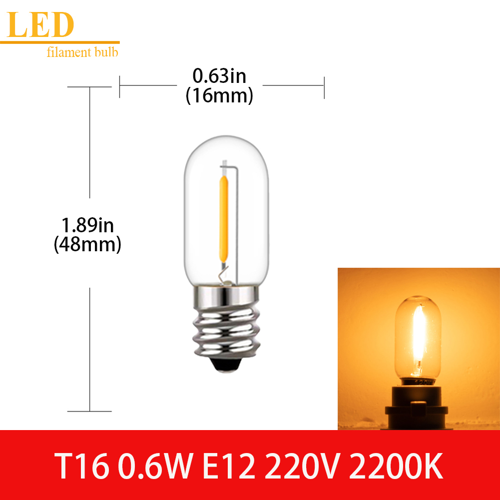 หลอดไฟ Edison LED E12 E14 E27 1W 2W 3W 4W 6W 8W C7 C35 T20 T16 A19 G40 G80 T28 ST64 หรี่แสงได้ ...