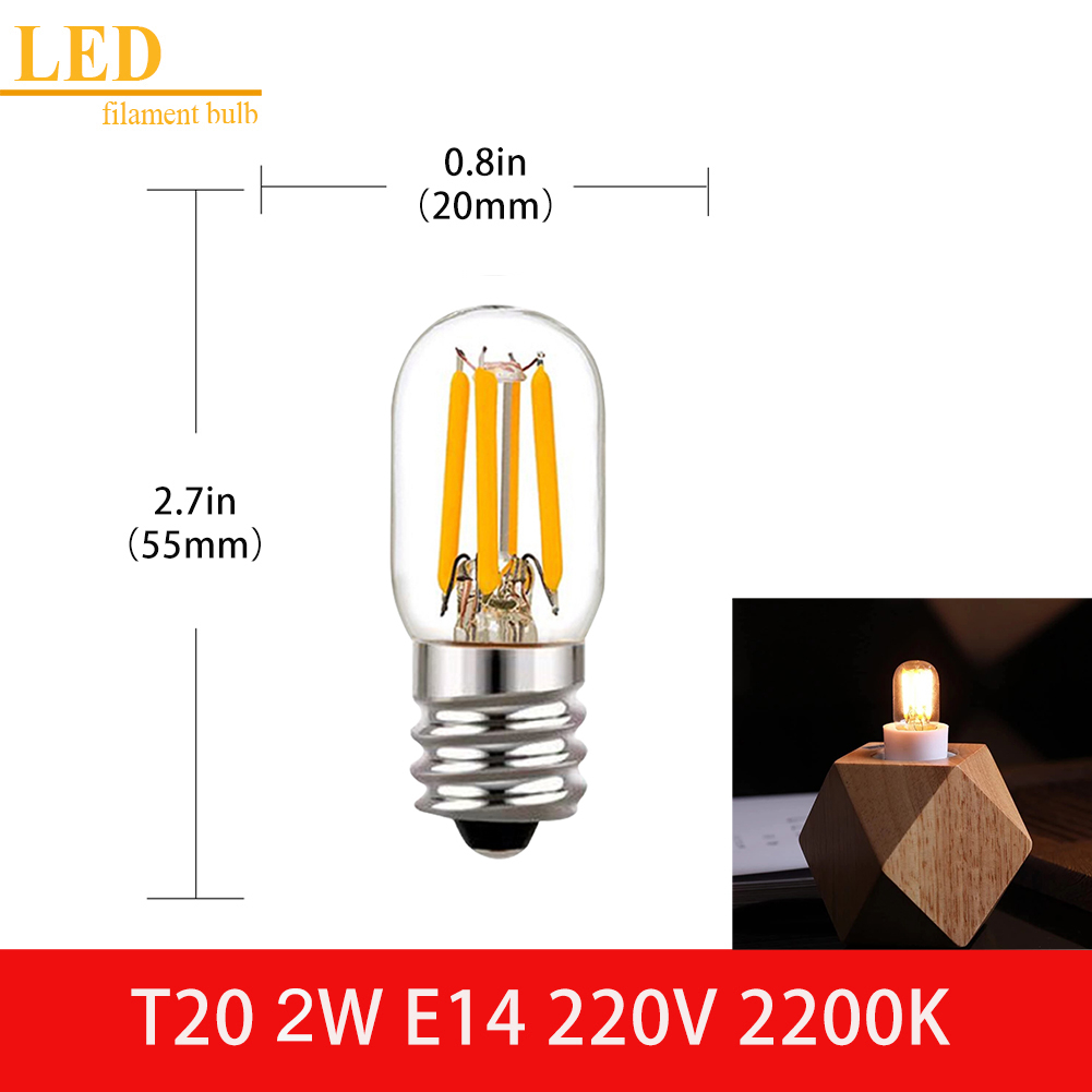 หลอดไฟ Edison LED E12 E14 E27 1W 2W 3W 4W 6W 8W C7 C35 T20 T16 A19 G40 G80 T28 ST64 หรี่แสงได้ ...