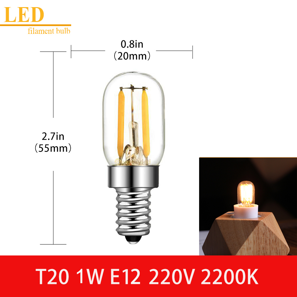 หลอดไฟ Edison LED E12 E14 E27 1W 2W 3W 4W 6W 8W C7 C35 T20 T16 A19 G40 G80 T28 ST64 หรี่แสงได้ ...