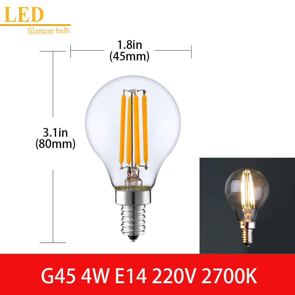 หลอดไฟ Edison LED E12 E14 E27 1W 2W 3W 4W 6W 8W C7 C35 T20 T16 A19 G40 G80 T28 ST64 หรี่แสงได้ ...