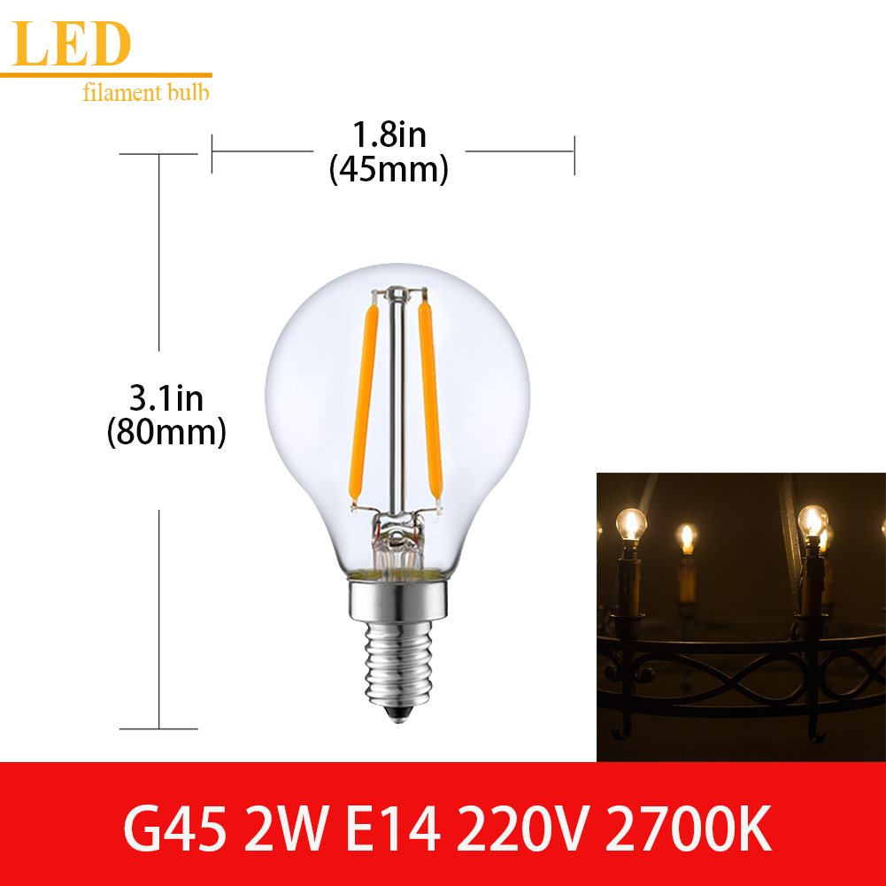 หลอดไฟ Edison LED E12 E14 E27 1W 2W 3W 4W 6W 8W C7 C35 T20 T16 A19 G40 G80 T28 ST64 หรี่แสงได้ ...