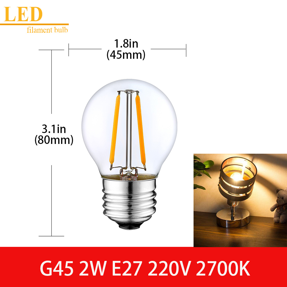 หลอดไฟ Edison LED E12 E14 E27 1W 2W 3W 4W 6W 8W C7 C35 T20 T16 A19 G40 G80 T28 ST64 หรี่แสงได้ ...