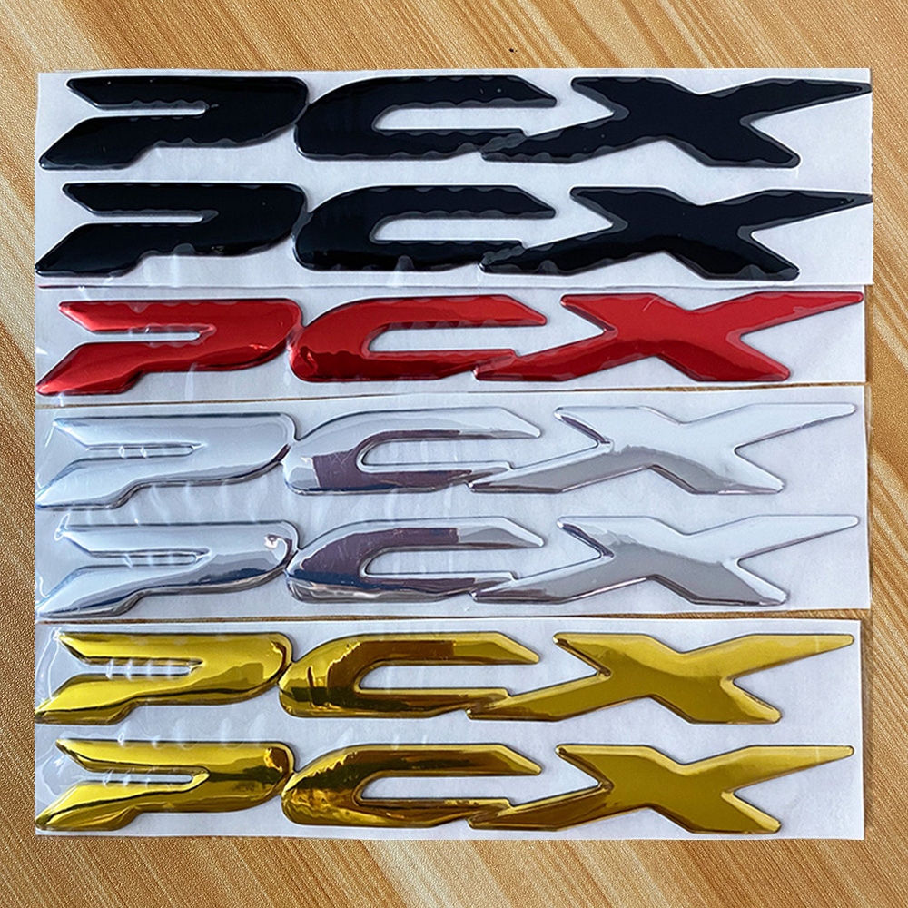 3D รถจักรยานยนต์ Emblem Badge Decal ถังล้อถังสติกเกอร์ PCX สติกเกอร์ ...