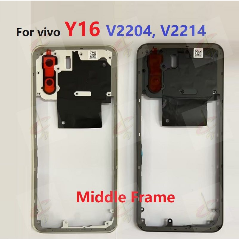 บอดี้ Body ฝาหลัง เคสกลาง สําหรับ vivo Y16 V2204 V2214 เลนส์ กรอบ ...