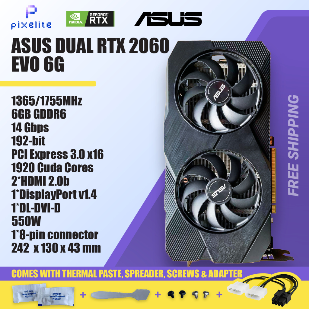 Msi RTX 2060 super 2060s Gddr6 กราฟิกการ์ดกราฟิกการ์ด GPU RTX2060super ...
