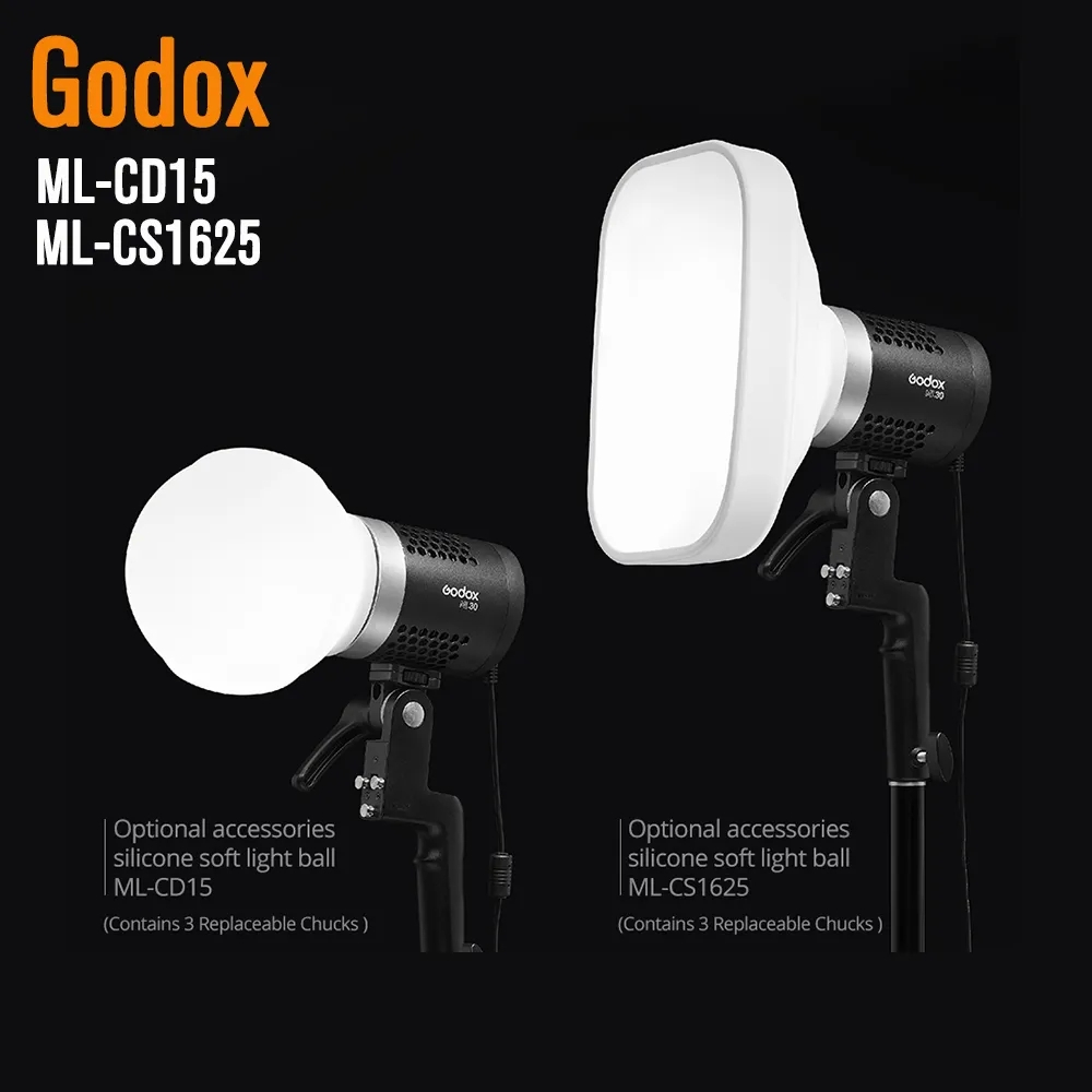 Godox ชุดโดมกระจายแสง ML-CD15 ML-CS1625 พร้อมอะแดปเตอร์ 3 ชิ้น สําหรับถ่ายภาพสตูดิโอ | Shopee ...