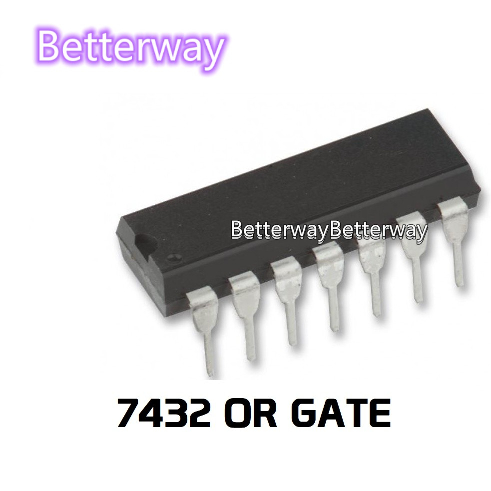 ของแท้ ชิพ IC 74HC32 7432 Quad 2-Input OR logic gate 7432 SN74HC32 AND IC 14 pins DIP 1 ชิ้น ...