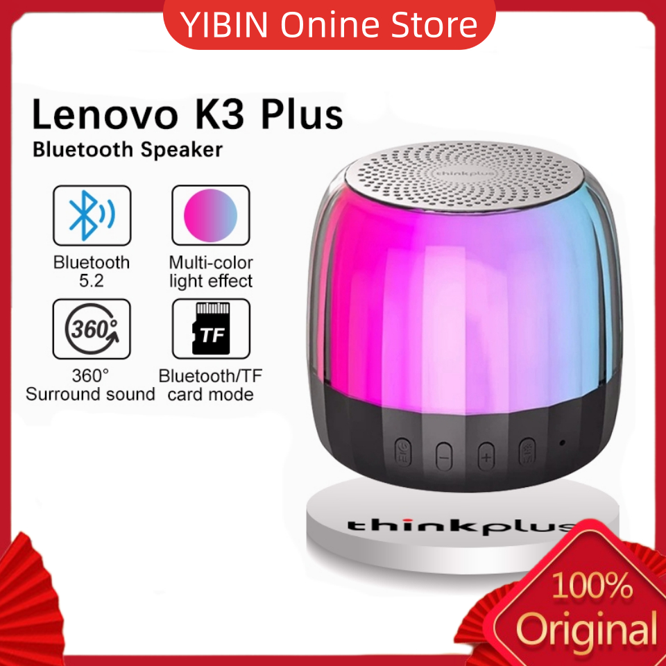 ลําโพงไร้สาย Lenovo Thinkplus K3 Plus BT 5.2 แบบพกพา ขนาดเล็ก พร้อมไมโครโฟน | Shopee Thailand