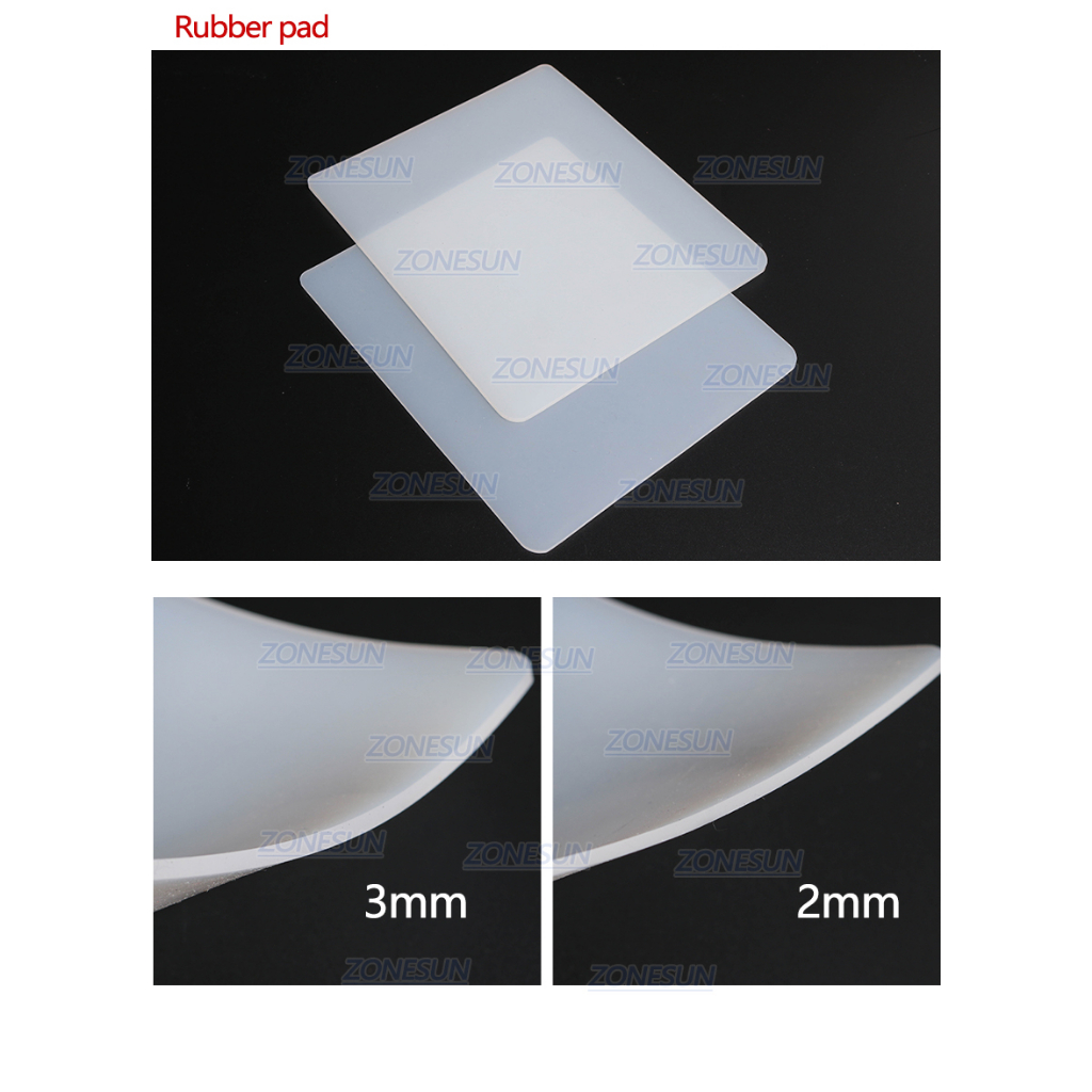 Zonesun แผ่นยางปั๊มโลโก้ฟอยล์ร้อน แบบตั้งโต๊ะ ZS-90 ZS-100 ZS-110 ...