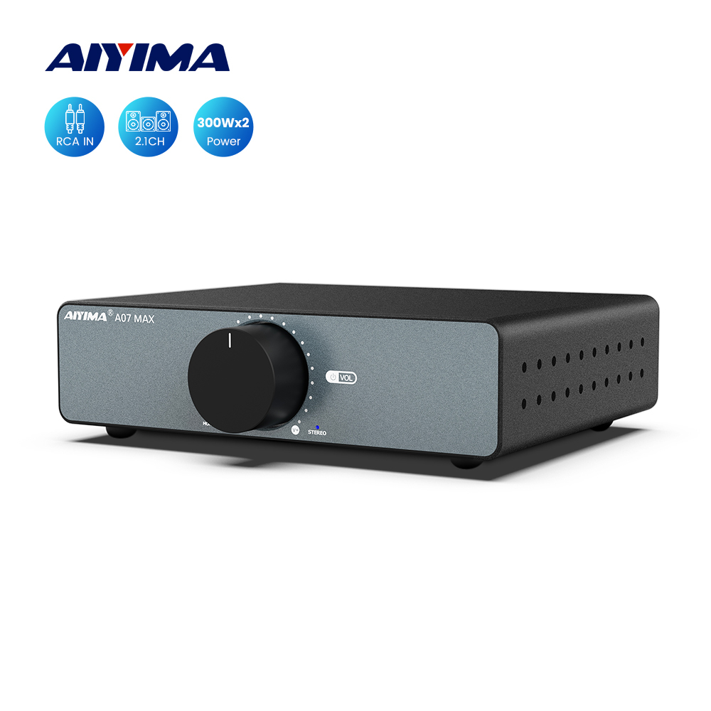 Aiyima A07 MAX TPA3255 เครื่องขยายเสียงสเตอริโอ 2.0 300Wx2 PBTL 600W สําหรับบ้าน | Shopee Thailand