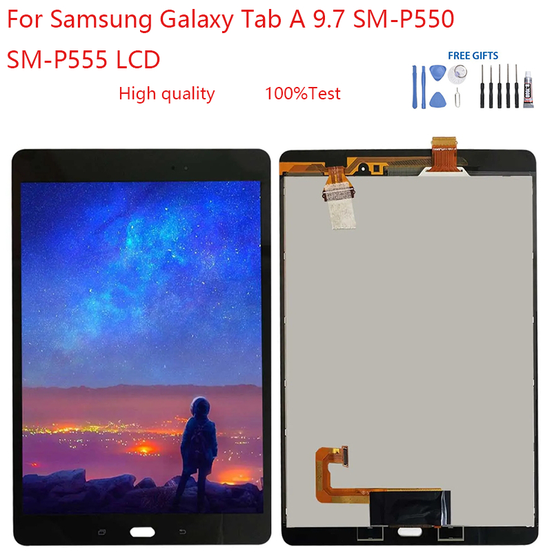 อะไหล่หน้าจอสัมผัส LCD แบบเปลี่ยน สําหรับ Samsung Galaxy Tab A 9.7 SM ...