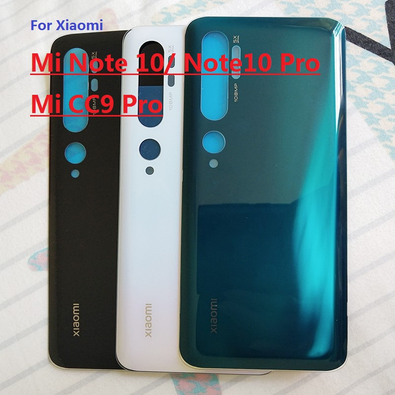 ใหม่ ฝาครอบแบตเตอรี่ พร้อมโลโก้ แบบเปลี่ยน สําหรับ Xiaomi Mi Note 10 Note10 Pro Mi CC9 Pro ...