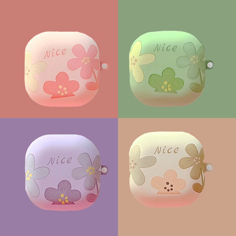 เคสกันกระแทกดอกไม้สวยงามสําหรับ Samsung Galaxy Buds Core/Buds 2/Buds ...
