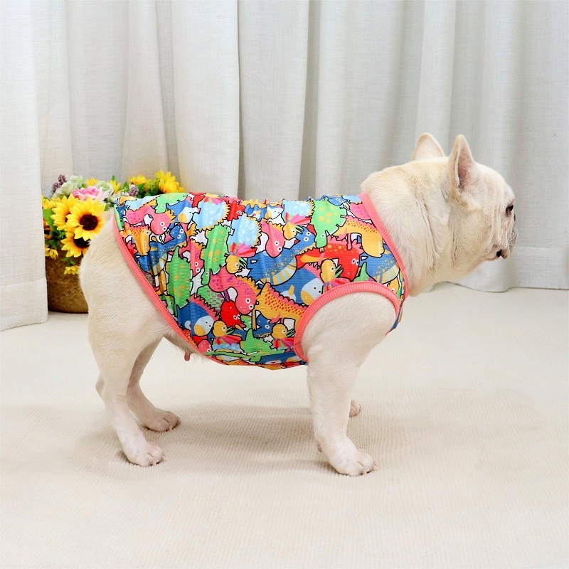 GOU-HOME เสื้อหมา โพลีสเตอร์ กันการสูญเสียขน กันรอยขีดข่วน สไตล์ ...