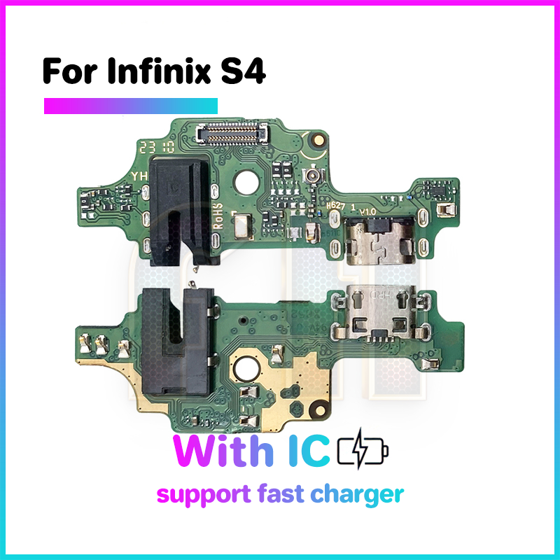 บอร์ดพอร์ตชาร์จ USB สําหรับ Infinix S4 X626 พร้อมพอร์ต IC USB สายเคเบิล ...