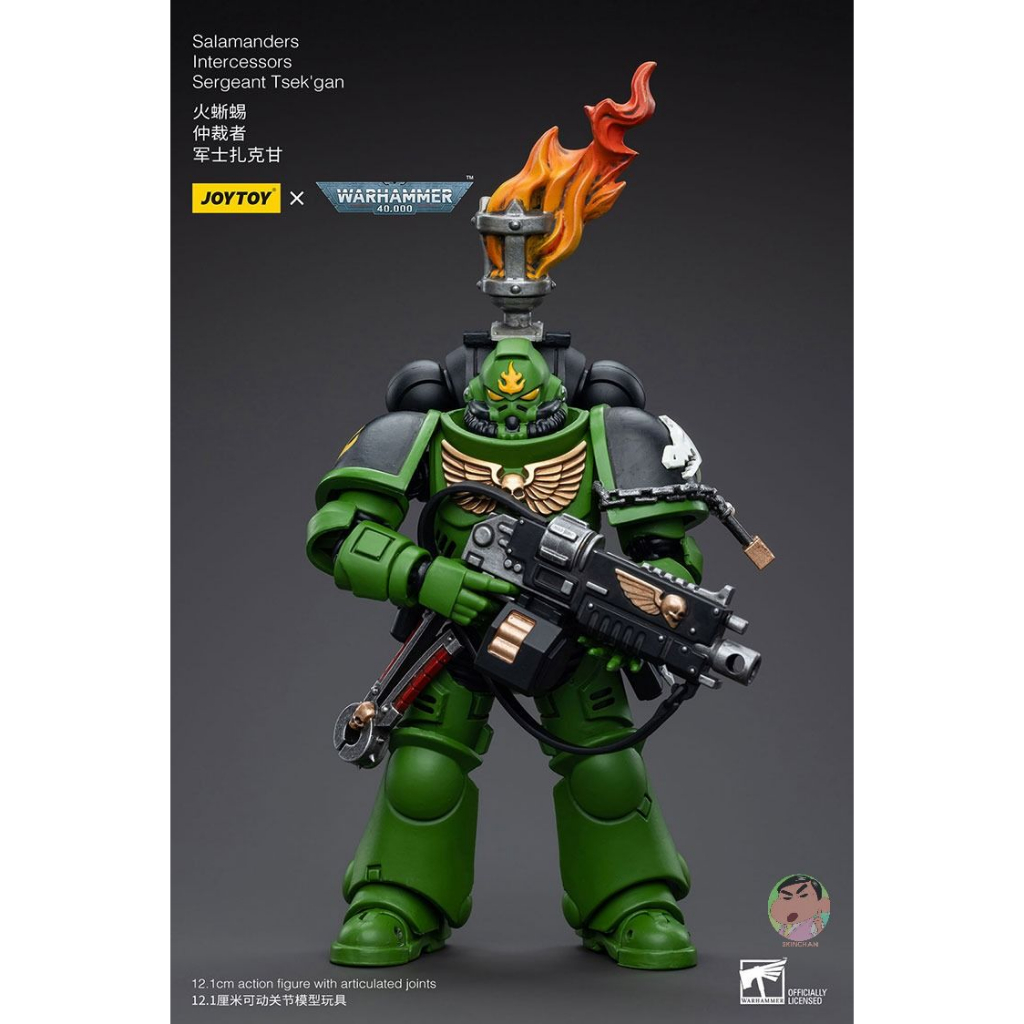 Joytoy Warhammer 40K Salamanders Intercessors Jerge Tseekgan Action ...