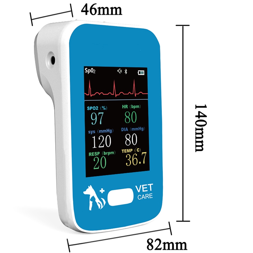 Veterinary Monitor Pet Dog Animal Bluetooth APP Monitor for Clinic Vet ...