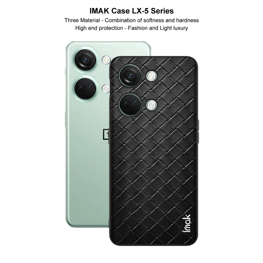 Imak OnePlus Ace 2V 5G / Nord 3 5G นิ่ม หนัง PU แผ่น PC แข็ง เคสโทรศัพท์มือถือ 1+Nord3 5G ฝาหลัง ...