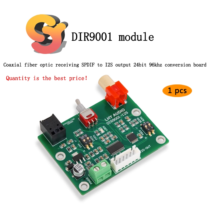 [พร้อมส่ง] Dir9001 โมดูลรับสัญญาณโคแอกเชียลไฟเบอร์ออปติคัล SPDIF เป็น ...