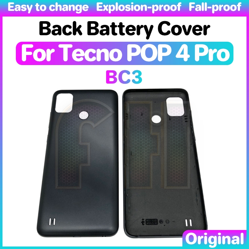 ฝาครอบแบตเตอรี่ด้านหลัง สําหรับ Tecno Pop 4 pop4 Pro BC3 | Shopee Thailand