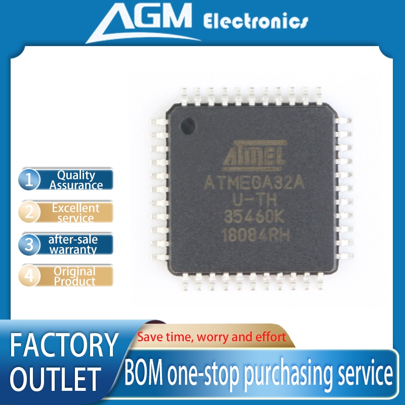 Atmega32a-au TQFP-44 32 หน่วยความจําแฟลช AVR โครงสร้าง 8-Bit Microcontroller ชิป | Shopee Thailand