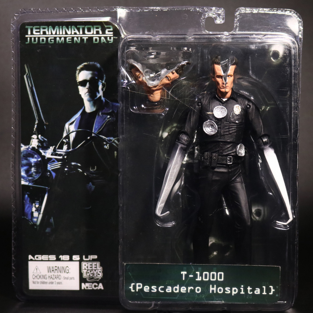 Neca ฟิกเกอร์ Terminator 2 Judgment Day T-1000 Pescadero Hospital 1:12 ...