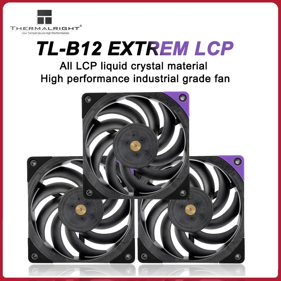 พัดลมระบายความร้อน TL-B12 EXTREM LCP 120 มม. PWM LCP คริสตัลเหลว เกรด ...