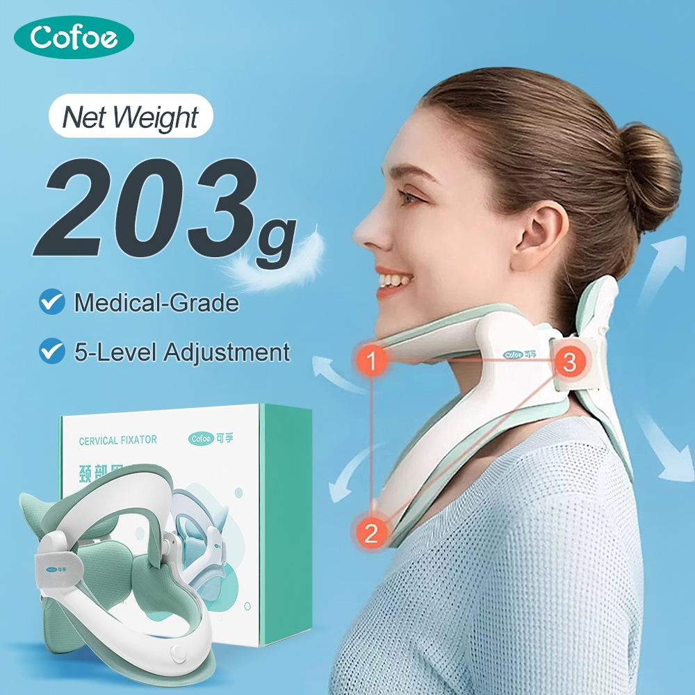 Cofoe อุปกรณ์รั้งคอ บรรเทาอาการปวดคอ ปรับได้ 5 ระดับ | Shopee Thailand