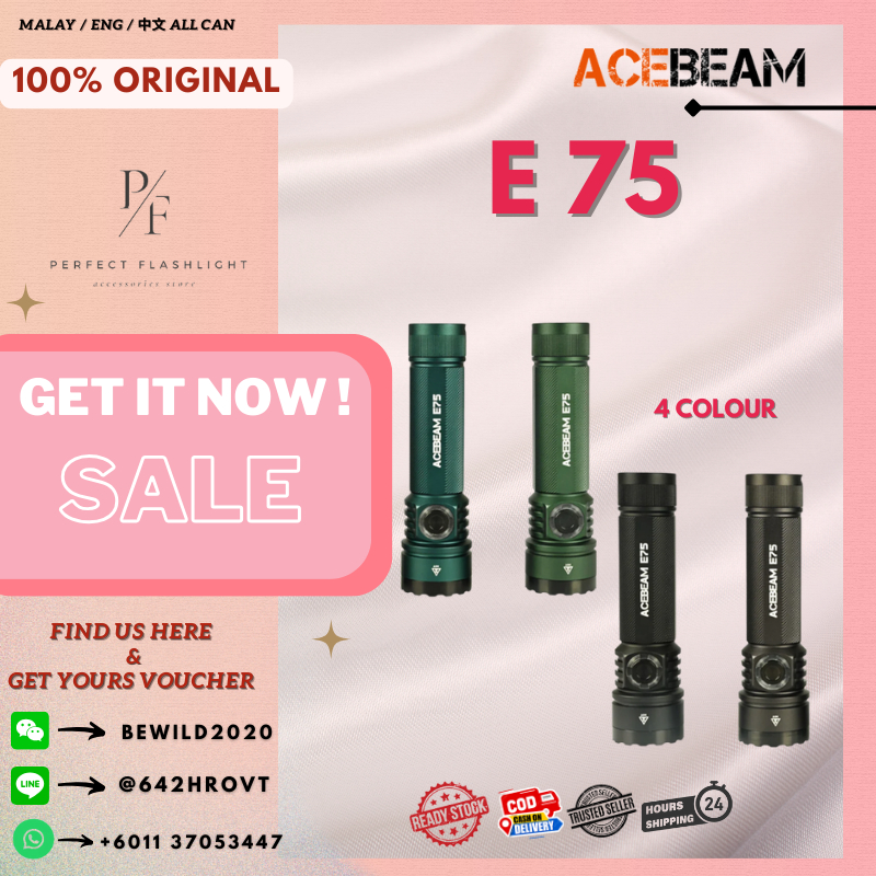 (สอบถามราคาหวานครับ ️) Perfect Flashlight Acebeam E75 6500K 5000K แบบสมบูรณ์แบบ | Shopee Thailand