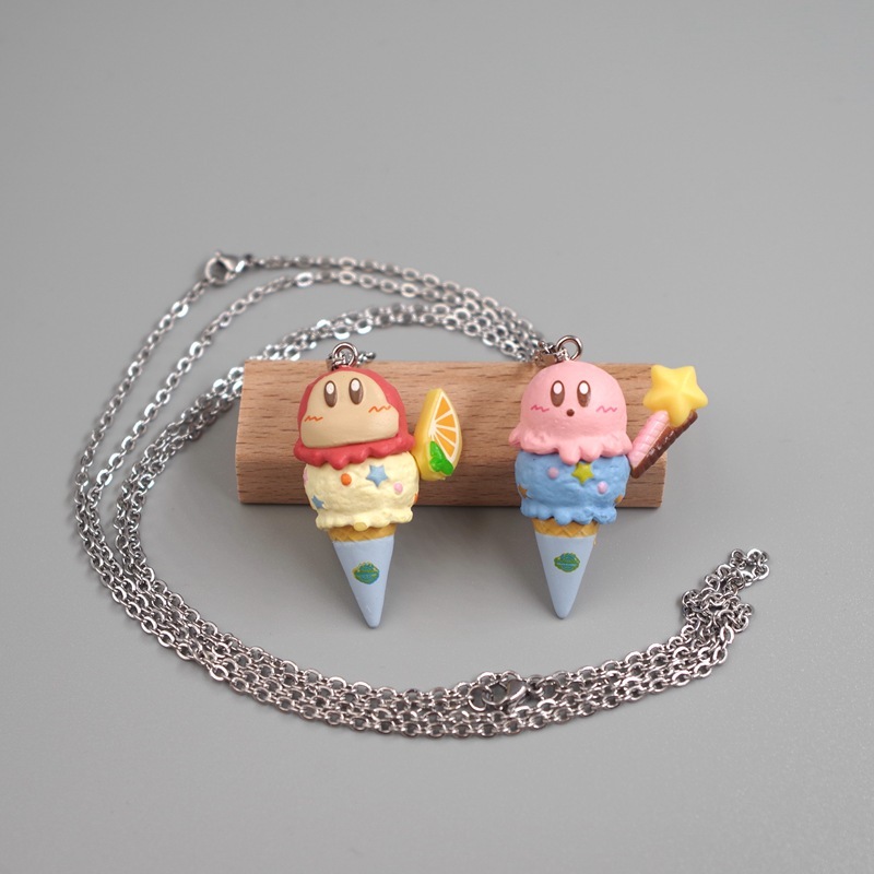 โมเดลฟิกเกอร์ PVC รูปเกม Nintendo Kirby Waddle Dee Ice Cream ขนาด 4.2 ...