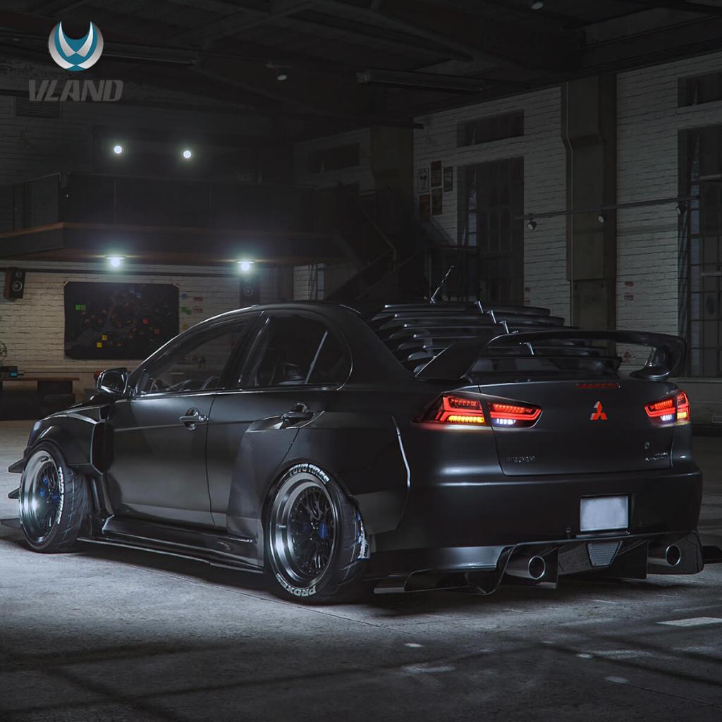 2008-2017 Mitsubishi Lancer & EVO X Vland ไฟท้าย LED เต็มรูปแบบ พร้อมไฟ ...