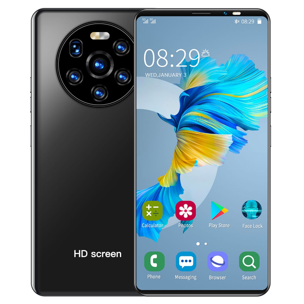 ใหม่ สมาร์ทโฟน Mate50 Pro 4G 5G หน้าจอ 5.8 นิ้ว หน่วยความจํา 4+64GB แบตเตอรี่ 4800mAh Android 13 ...