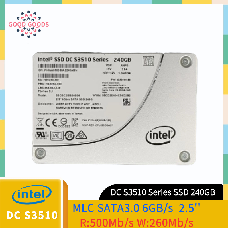 Intel SSD DC S3510 Series 240GB SATA3.0 2.5 นิ้ว MLC | Shopee Thailand