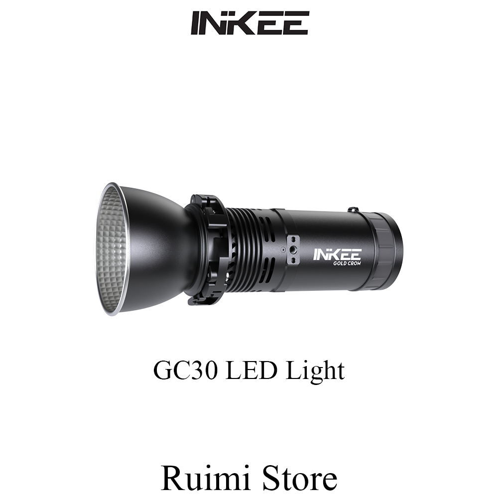 INKEE GC30 Gold Crow 30W LED Video Light Photographic Strobe Lighting ...