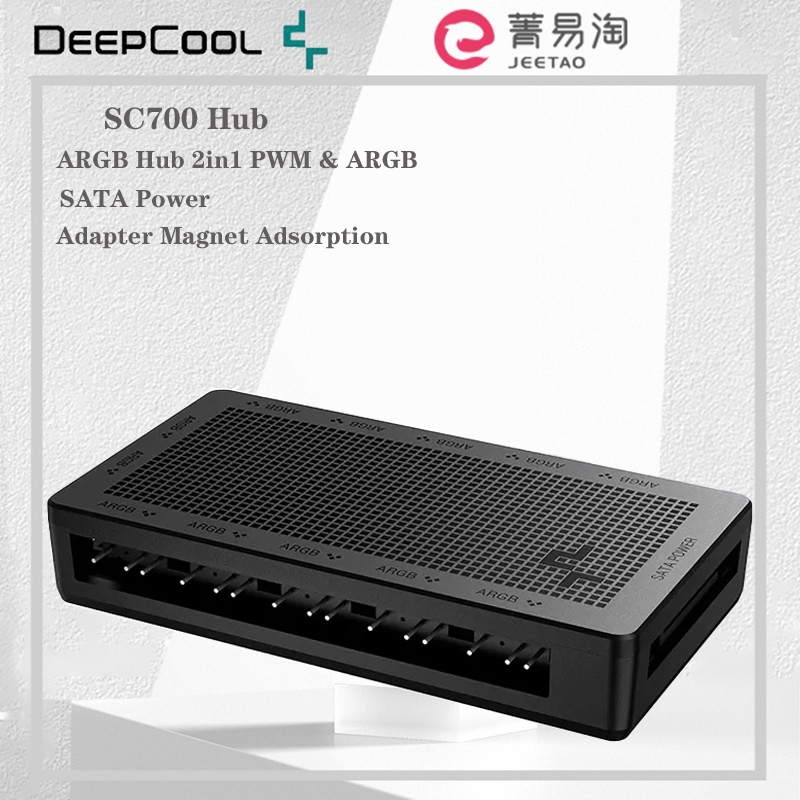 Deepcool SC700 ฮับ ARGB 2in1 PWM & ARGB ฮับอะแดปเตอร์แม่เหล็ก ดูดซับ ...