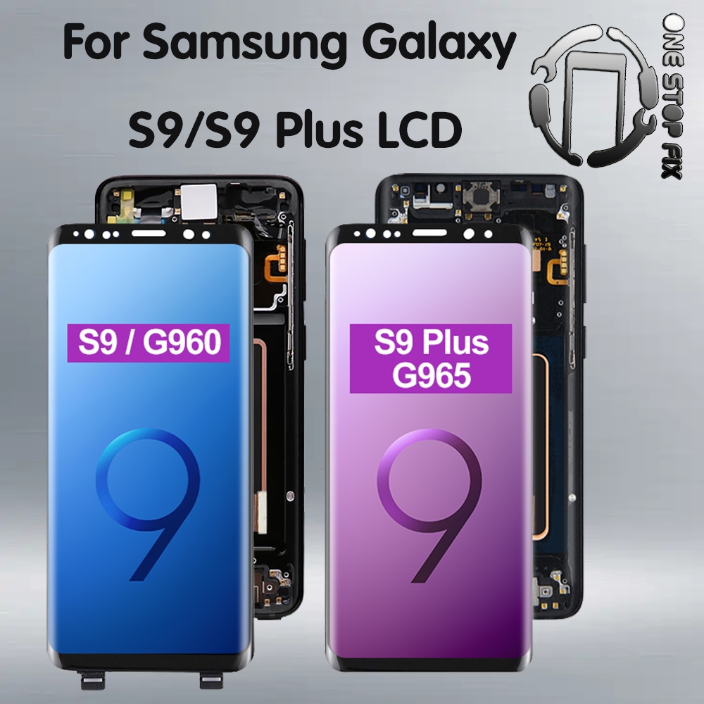 Tft หน้าจอแสดงผล LCD ดิจิไทเซอร์ สําหรับ Samsung Galaxy S9 SM-G960F SM ...