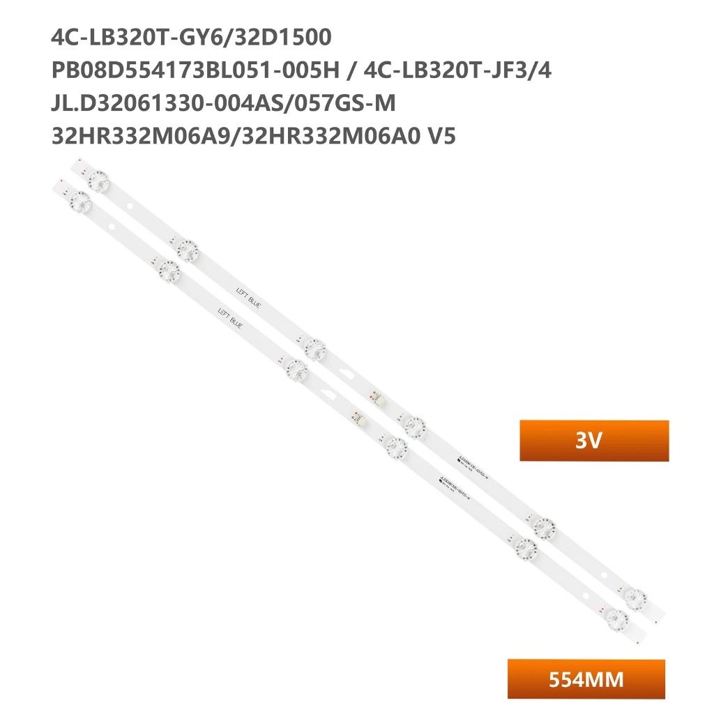 2pcs/set แถบแบ ็ คไลท ์ led สําหรับ 32L1500C Strip Light 32L15EBC Strip Light 32D1500 ...