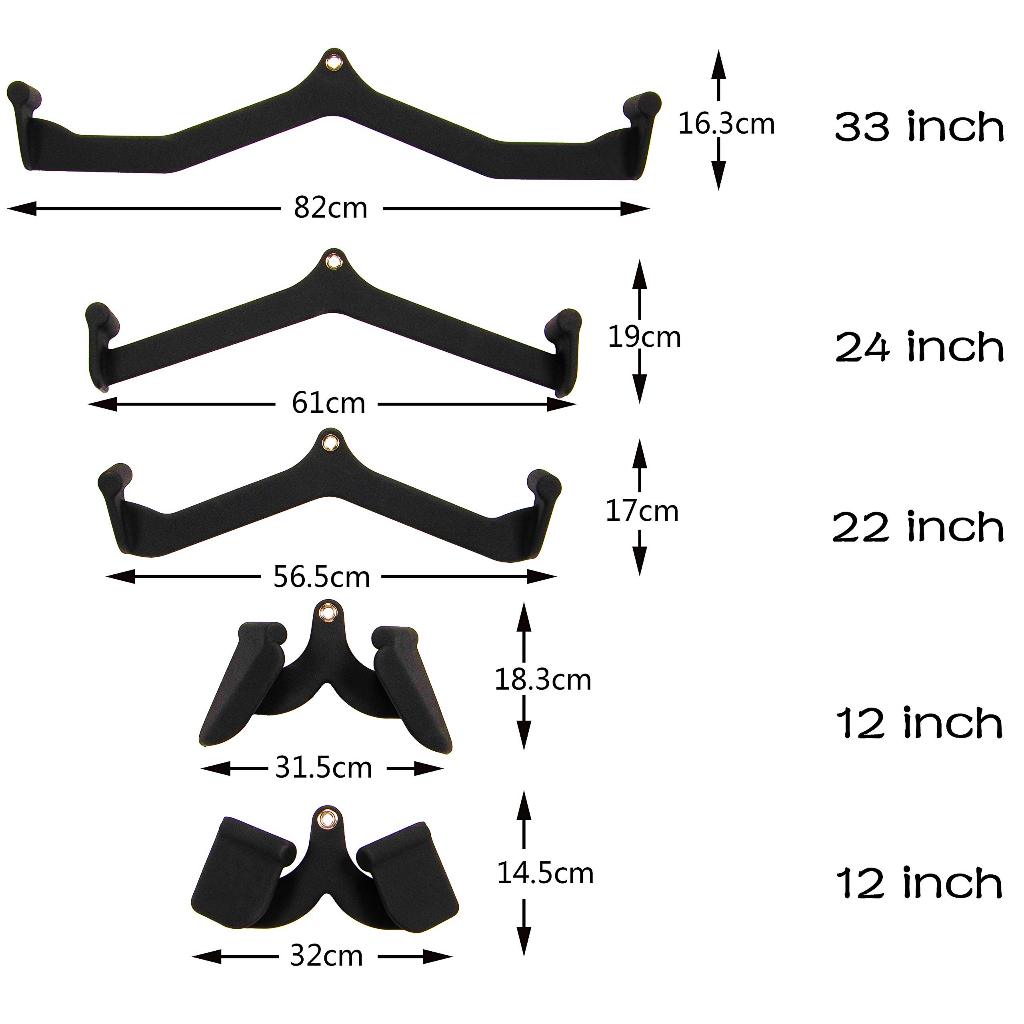 【COD ท้องถิ่น + การจัดส่ง 2 วัน】 5PCS Set Home Gym Fitness Rowing T-Bar ...