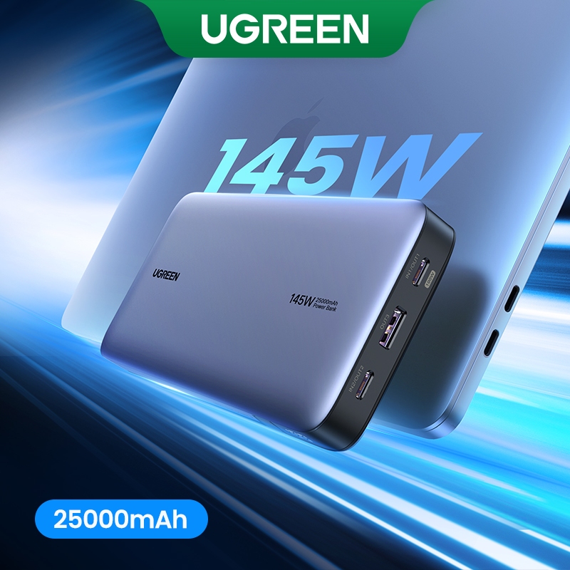 Ugreen พาวเวอร์แบงค์ 145W 25000mAh PD แบบพกพา ชาร์จเร็ว | Shopee Thailand