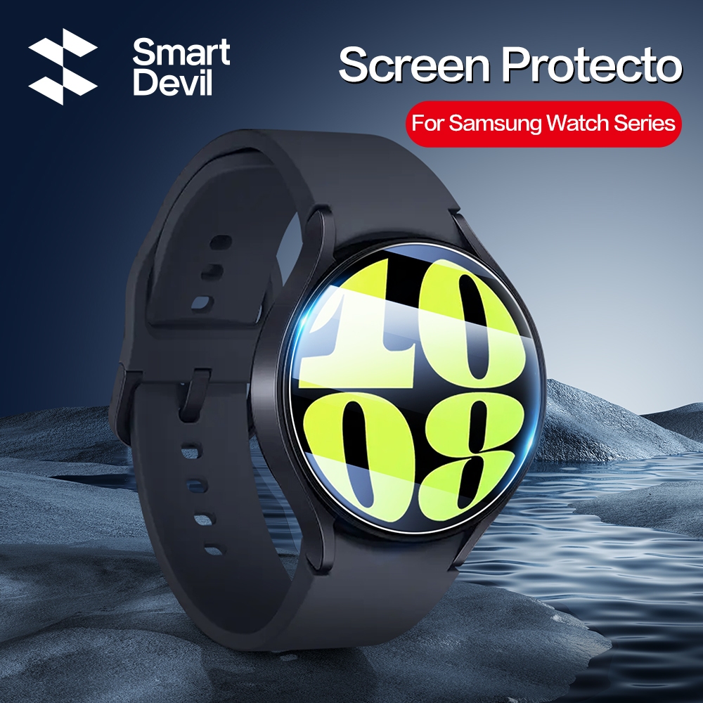 SmartDevil นาฬิกากระจกนิรภัยสําหรับ Samsung Watch8/7/Watch4/5/Classic47 มม./Watch6 HD กันกระแทก ...