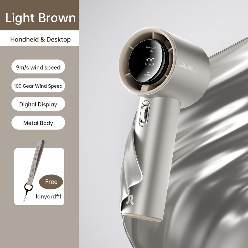 JISULIFE พัดลมมือถือ พัดลมมินิไร ้ ใบมีดแบบพกพา ชาร ์ จใหม ่ ได ้ 100 ...