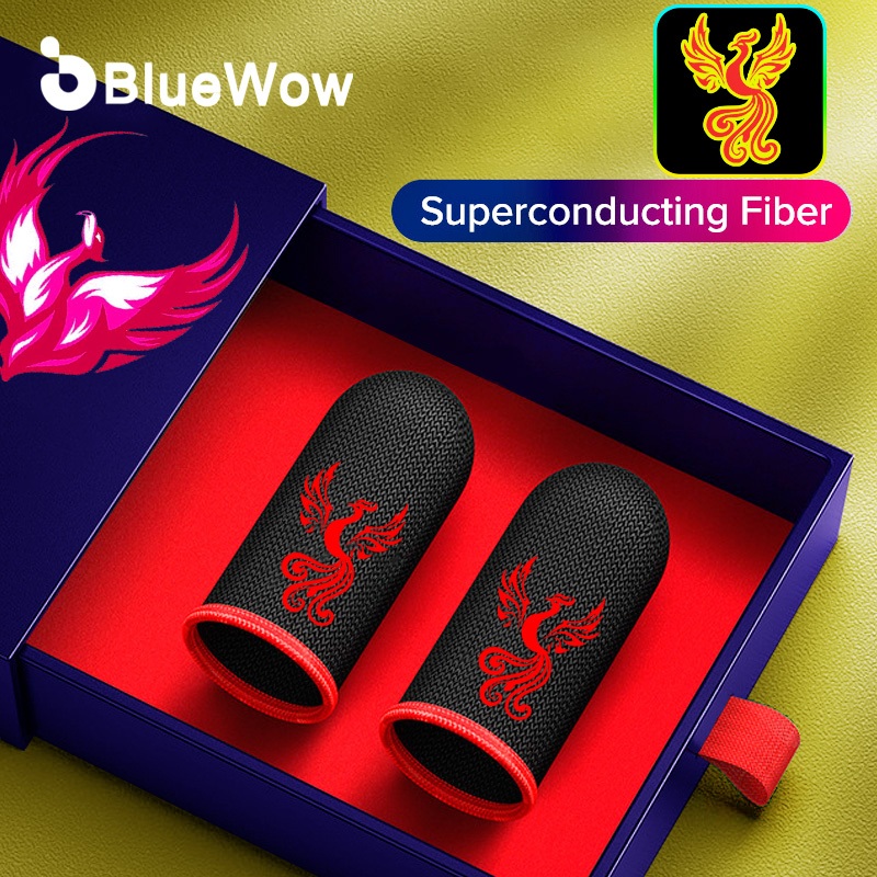 Bluewow ถุงมือเล่นเกม แบบสวมนิ้วมือ กันเหงื่อ สําหรับเล่นเกม | Shopee Thailand