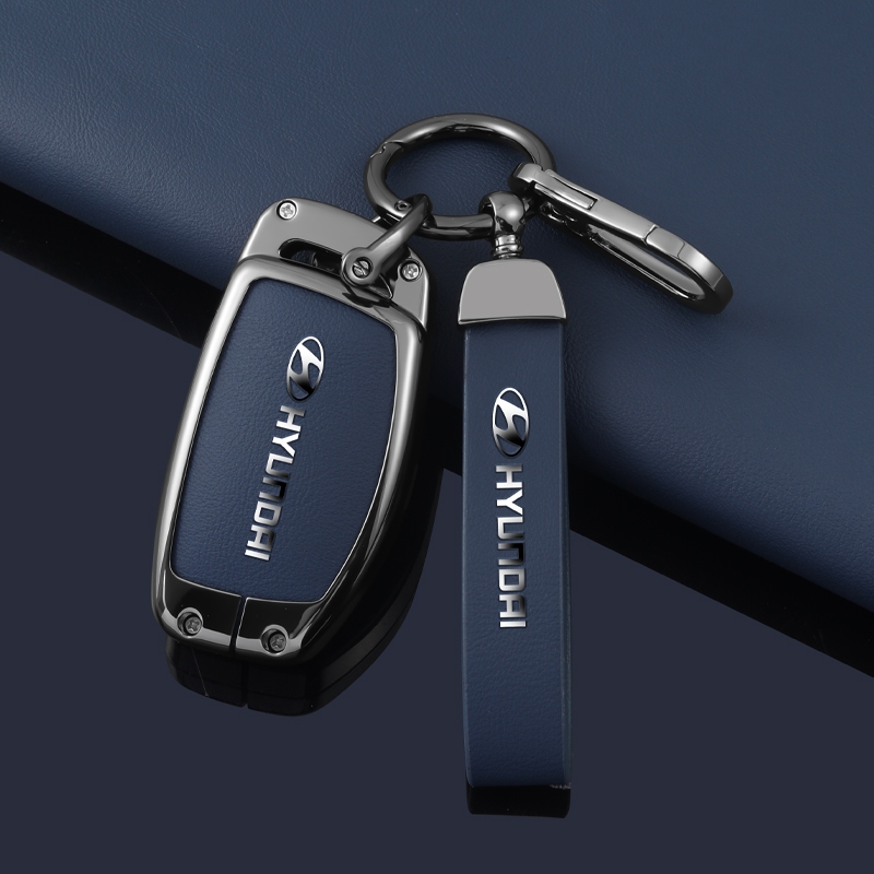 [พร้อมส่ง] เคสกุญแจรถยนต์ โลหะผสมสังกะสี คุณภาพสูง สําหรับ Hyundai Tucson Creta ix25 ix35 i20 ...