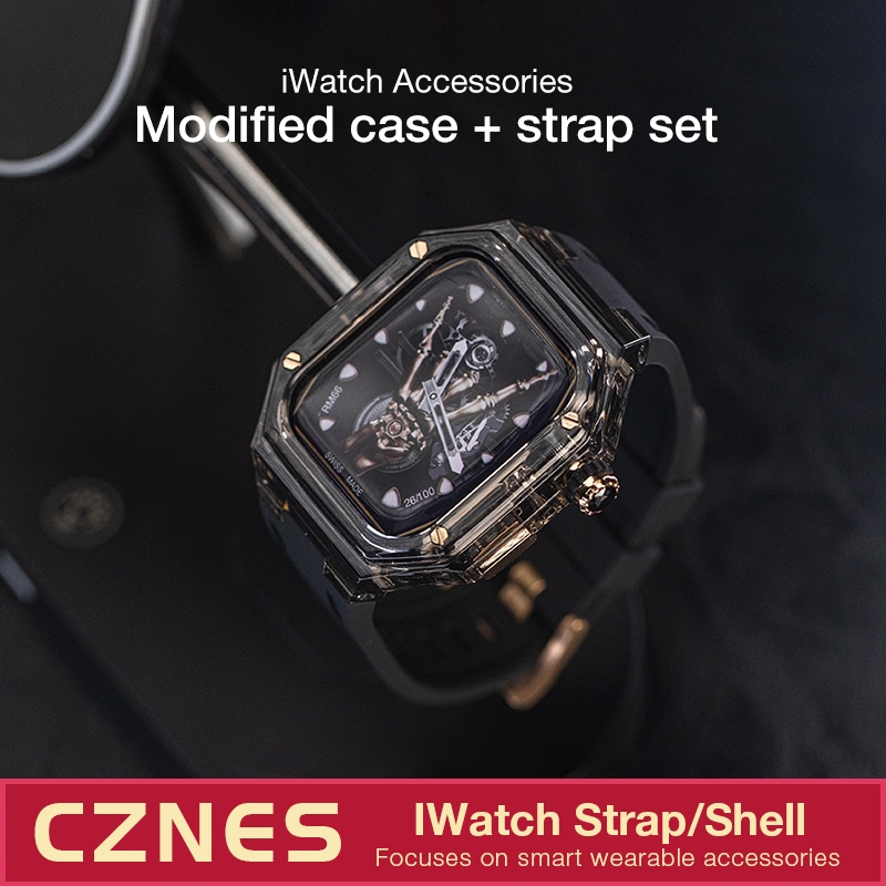 ผู้ชาย AP ดัดแปลงชุดปุ่มโลหะสายคล้องเหมาะสําหรับ Apple Watch S11 Ultra3 SE3 S10 S9 S8 S7 S6 S5 ...